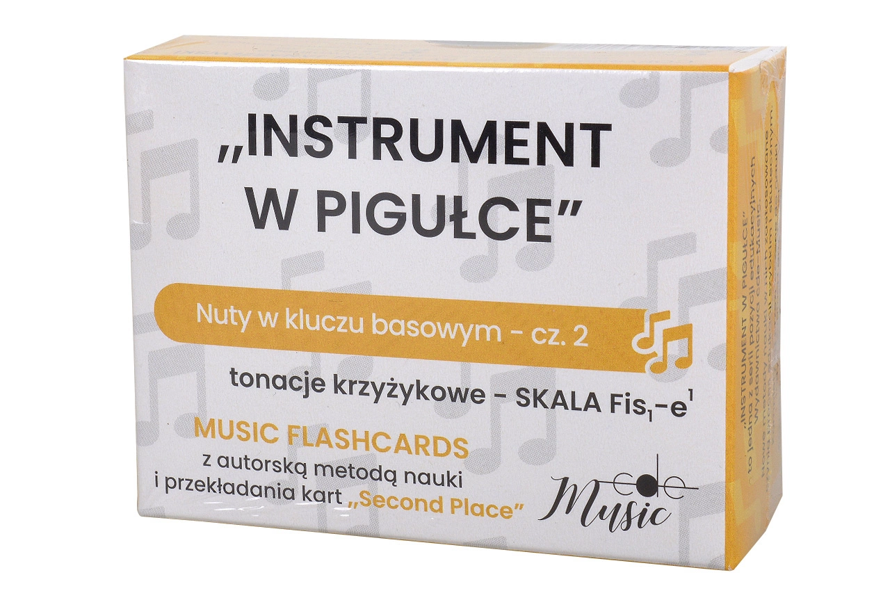 INSTRUMENT W PIGUŁCE Nuty w kluczu basowym cz.2 Fis1-e1