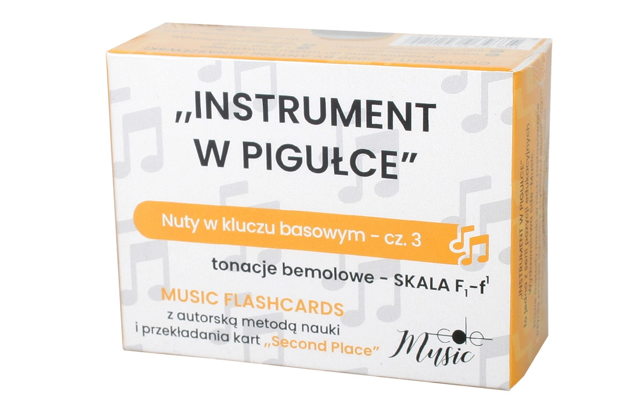 INSTRUMENT W PIGUŁCE Nuty w kluczu basowym cz.3 F1-f1