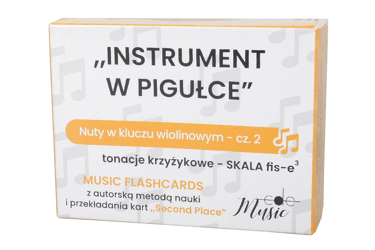 INSTRUMENT W PIGUŁCE Nuty w kluczu wiolinowym f - f3